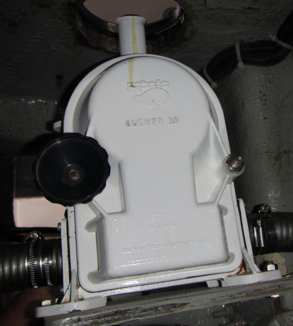 Manual Bilge Hose Replacement - Dove Free Spirit