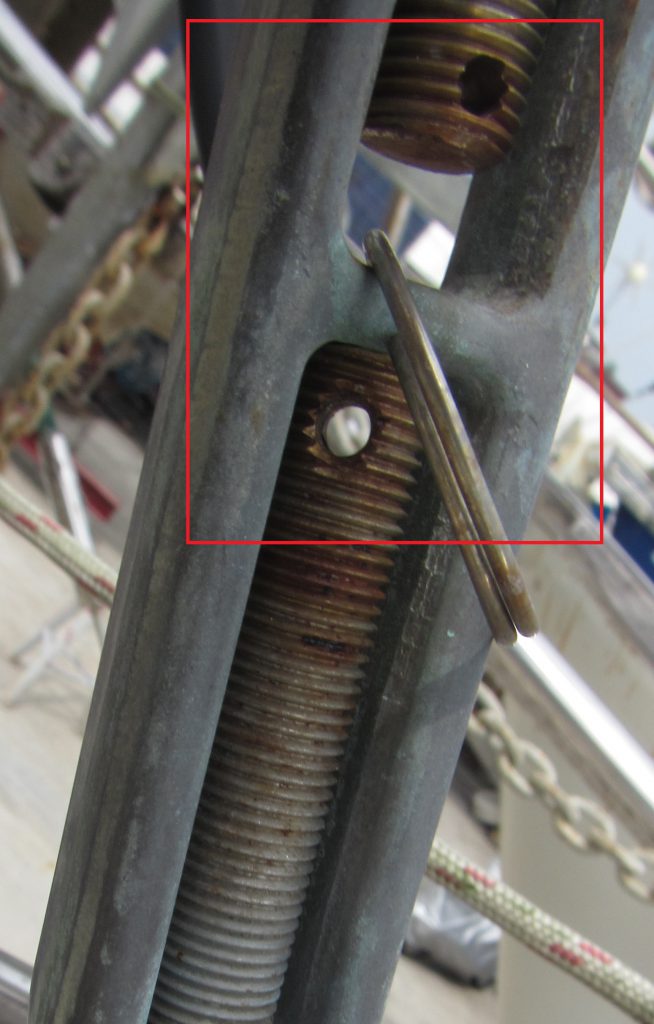 Initial Inspection Standing Rigging - Dove Free Spirit