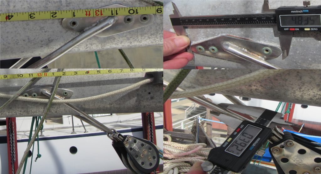 Initial Inspection Running Rigging - Dove Free Spirit