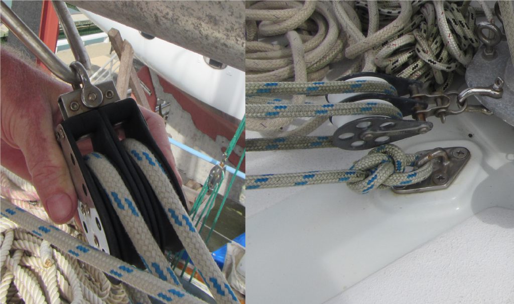 Initial Inspection Running Rigging - Dove Free Spirit