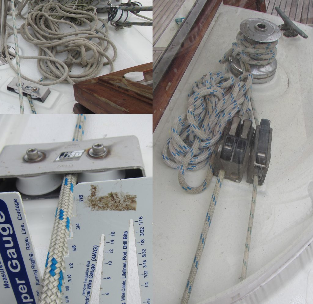 Initial Inspection Running Rigging - Dove Free Spirit