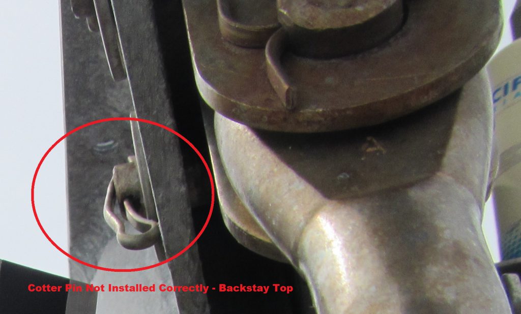 Initial Inspection Standing Rigging - Dove Free Spirit