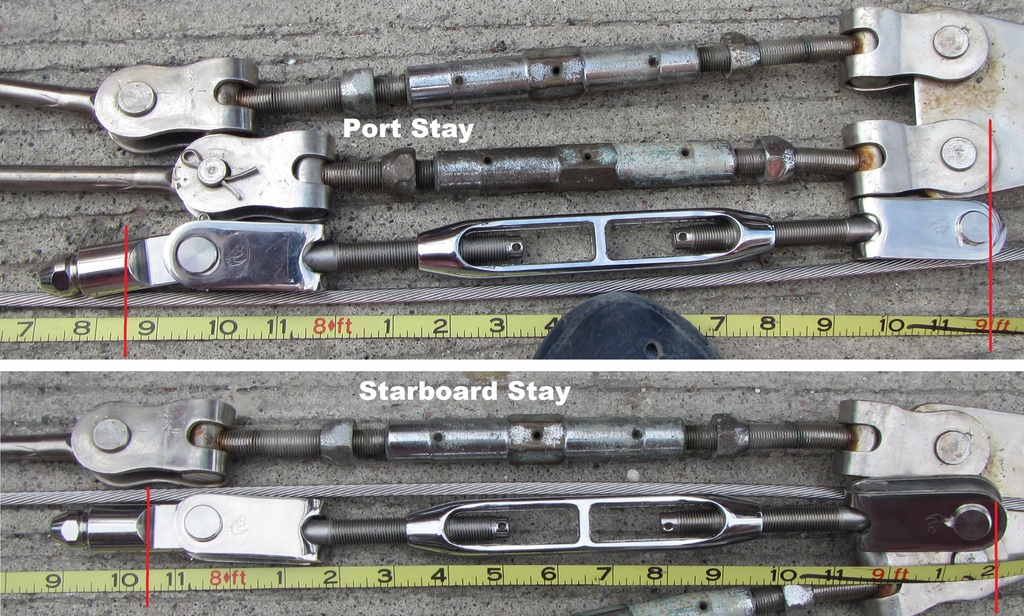 Boomkin Stay Rigging - Dove Free Spirit