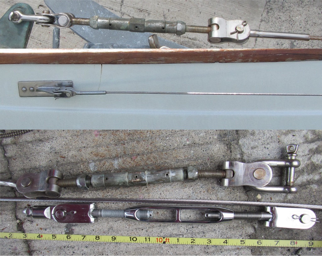 Bowsprit Whisker and Bobstay Rigging - Dove Free Spirit