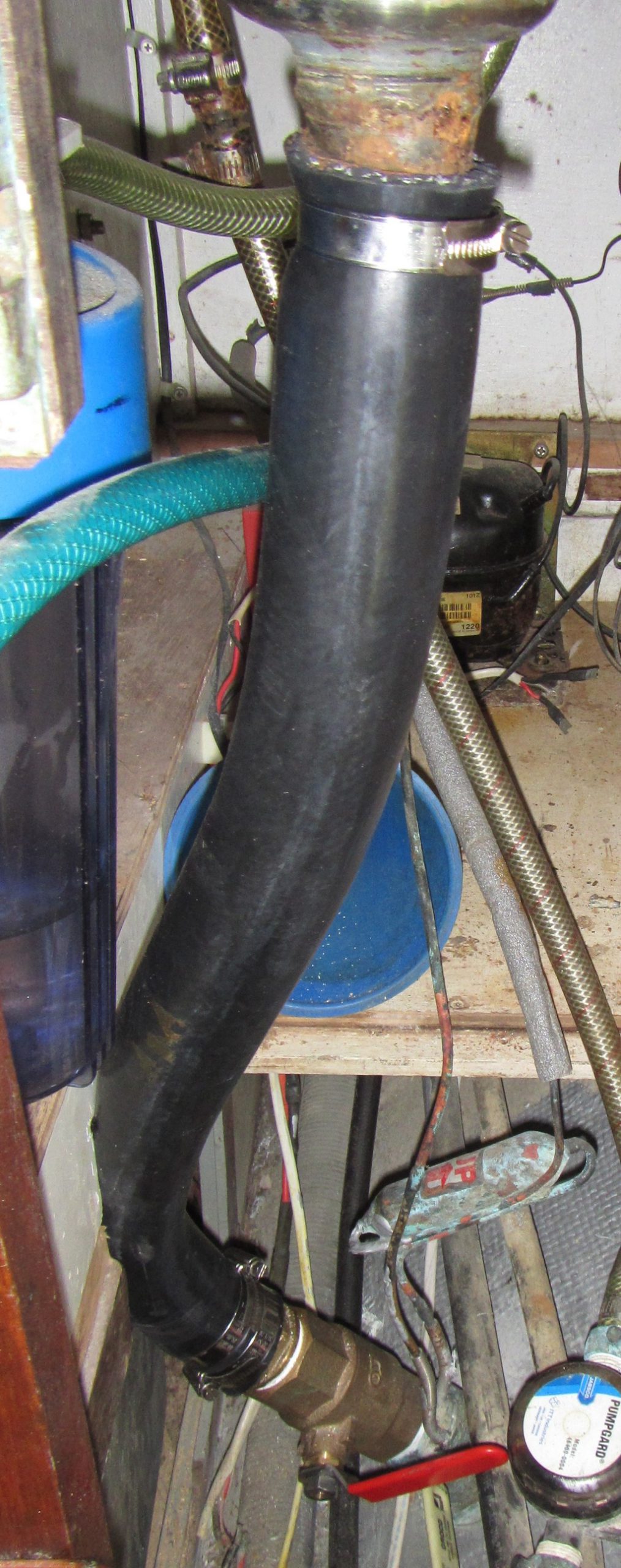 Galley Sink Isotherm Thru Hull Seacock – Installation - Dove Free Spirit