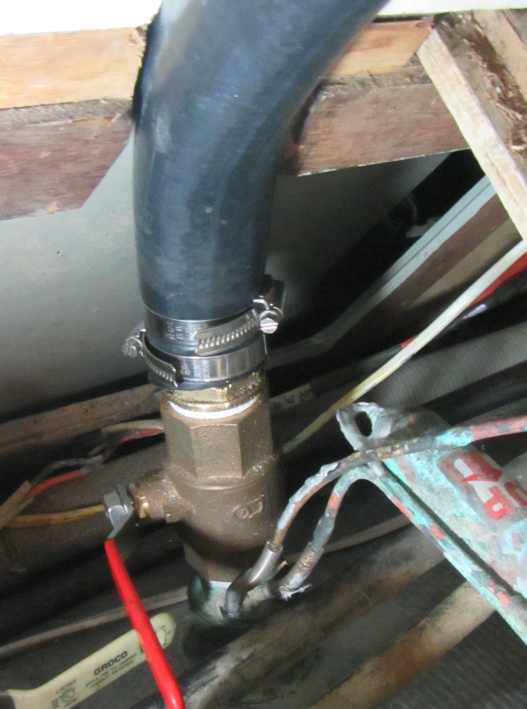Galley Sink Isotherm Thru Hull Seacock – Installation - Dove Free Spirit