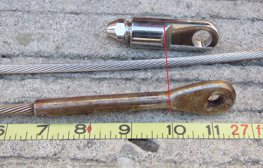 Standing Rigging Replacement – Running Backstays - Dove Free Spirit